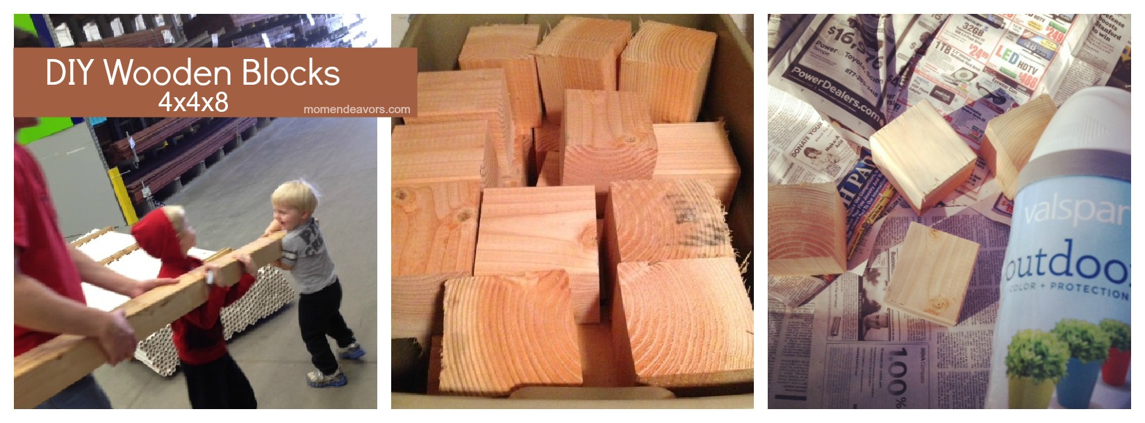 DIY "Love" Photo-Holder Wooden Blocks #LowesCreator - Mom Endeavors