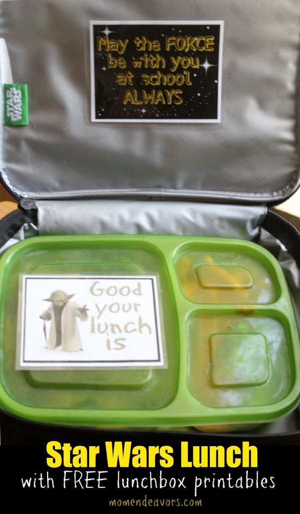 Star Wars School Lunch with FREE Lunch Box Printables - Mom Endeavors