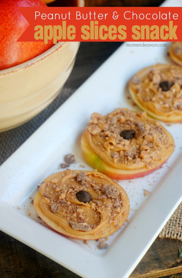 Peanut Butter Chocolate Apple Slices Snack Peanut Butter Chocolate Apple Slices Snack