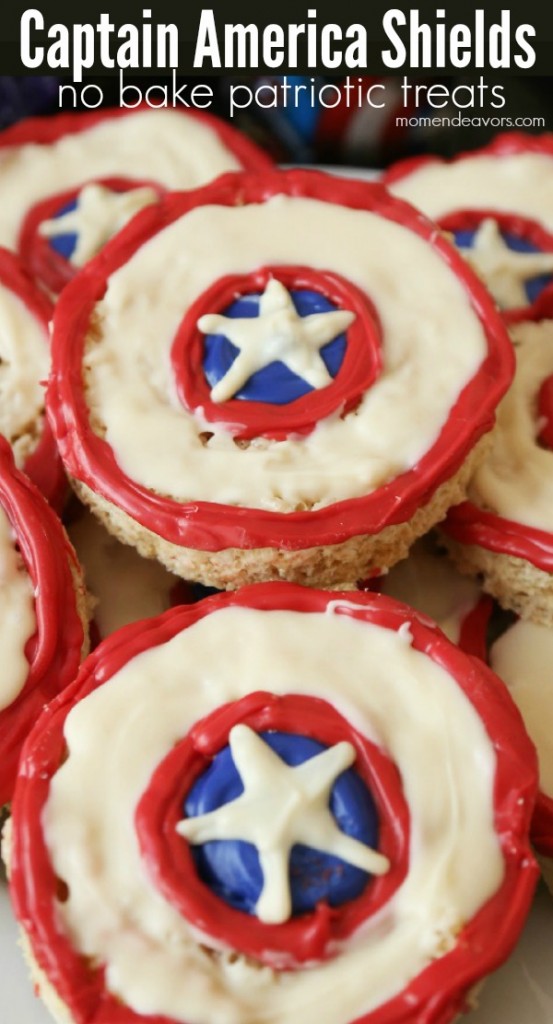 No-Bake Captain America Shield Treats - Mom Endeavors