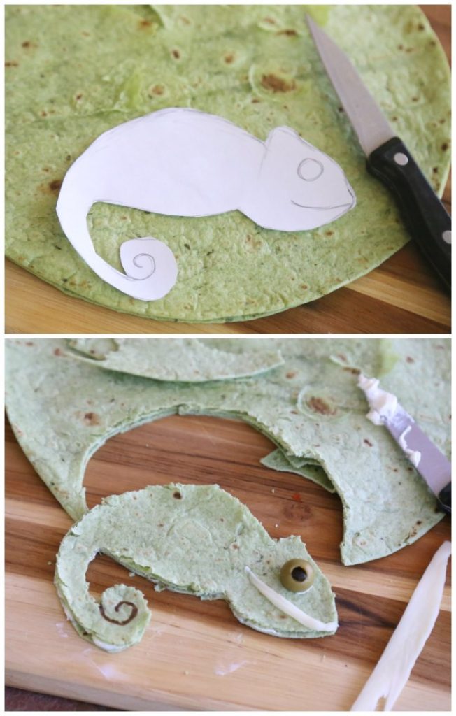Cute Chameleon Bento Lunch - inspired by The Wild Life - Mom Endeavors