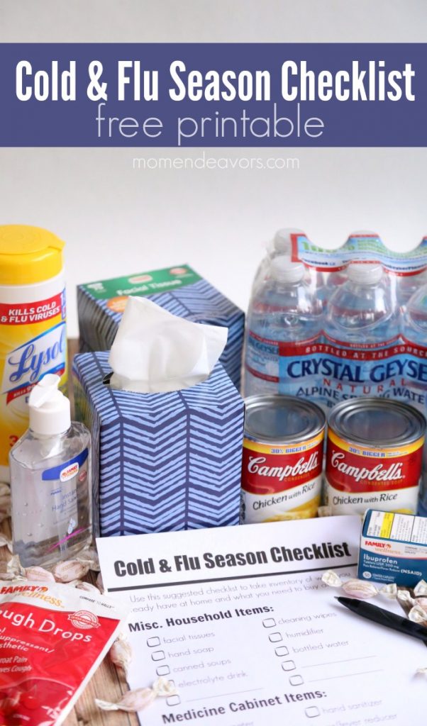 Cold & Flu Season Printable Checklist - Mom Endeavors