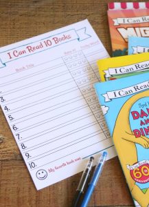 Printable Reading Log for Beginning Readers - Mom Endeavors