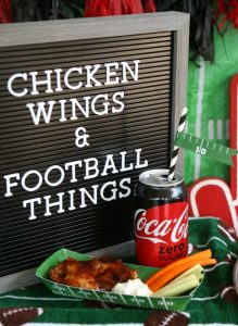 Chicken Wings Bar Football Party - Mom Endeavors