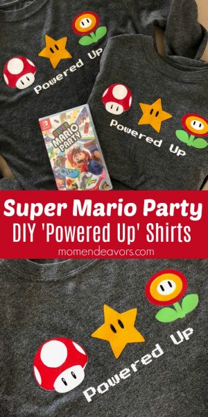 Super Mario Party DIY Powered Up Shirts - Mom Endeavors